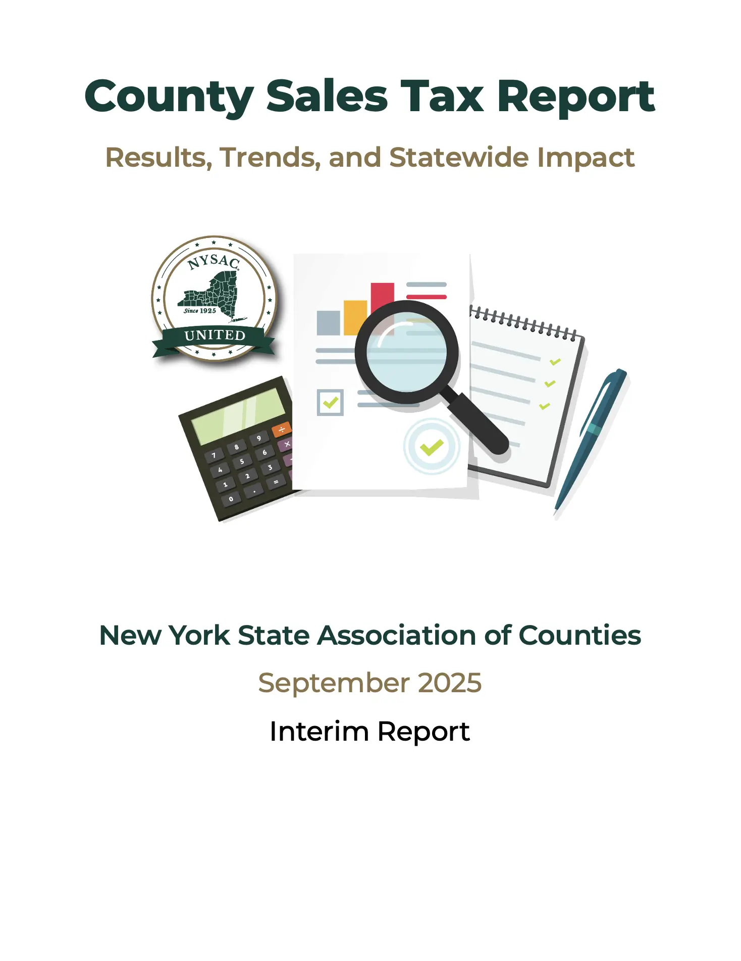 NYSAC Releases interim annual County Sales Tax Report